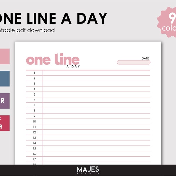 Buy One Line a Day Journal - Etsy