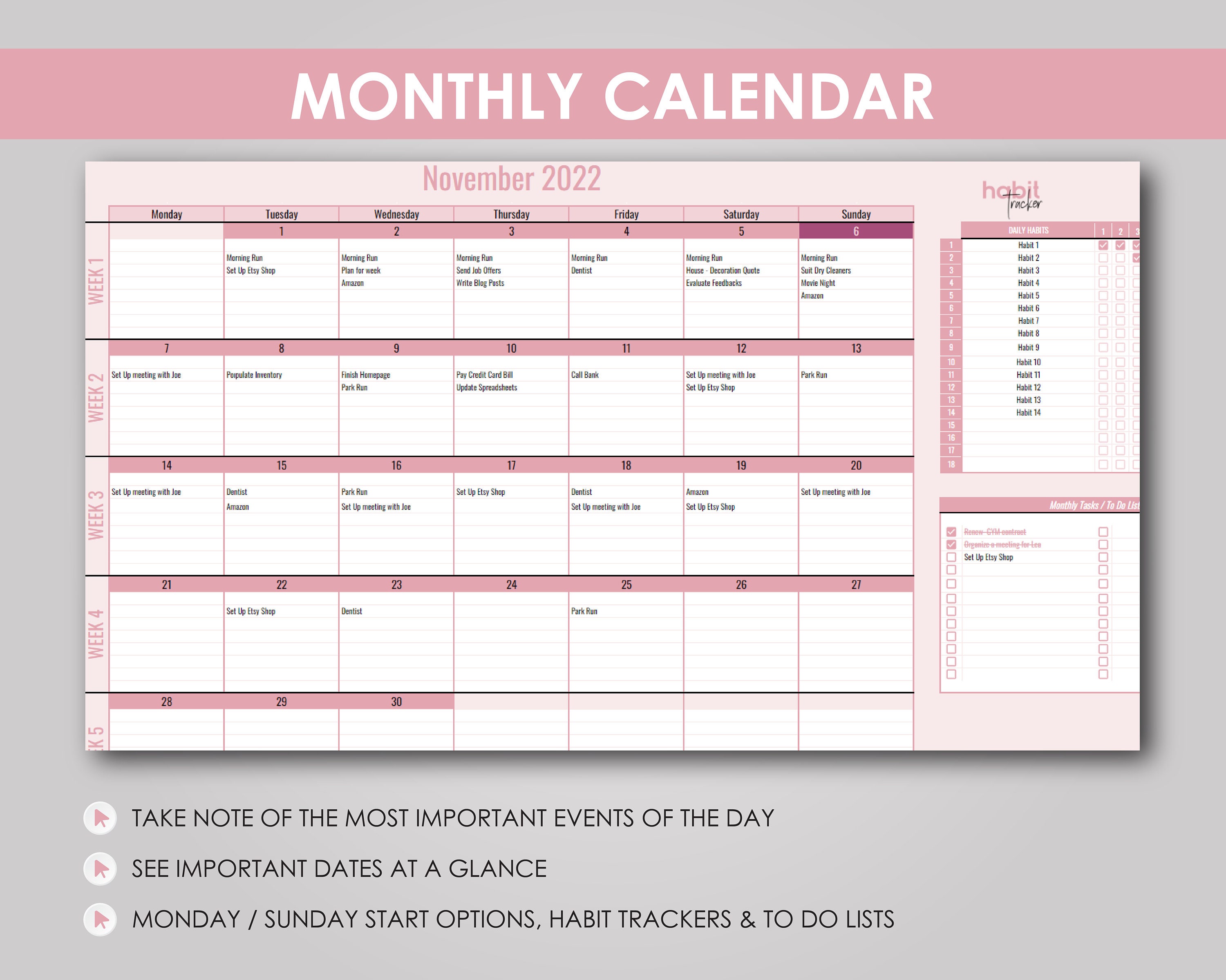 To Do List, to Do Tracker, Task Tracker, Daily Work Planner, to Do ...