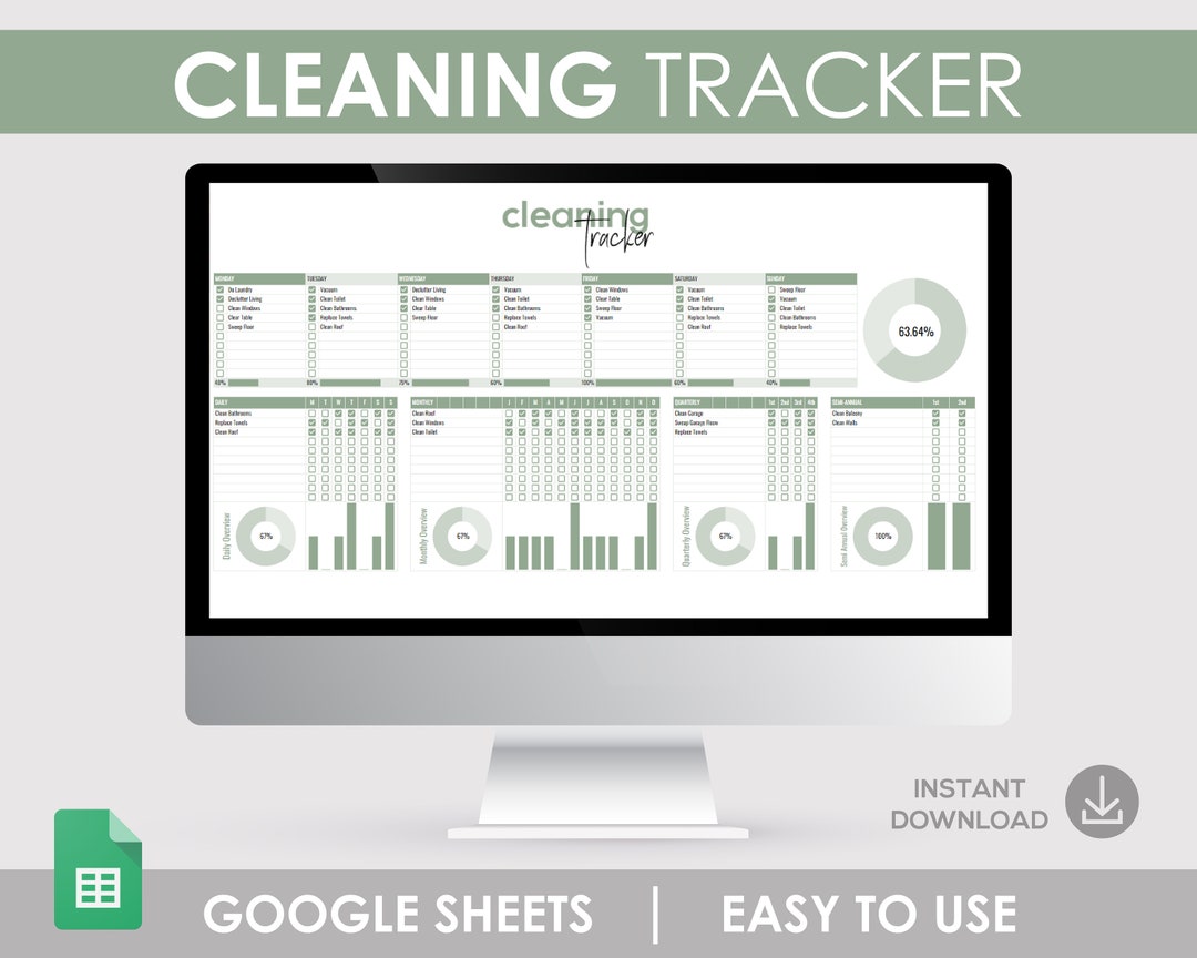 Cleaning Schedule, Chore Tracking, Household Cleaning, Cleaning ...