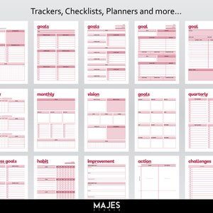 Goal Setting, Planner Bundle, Productivity Set, Life Planner, Goal ...