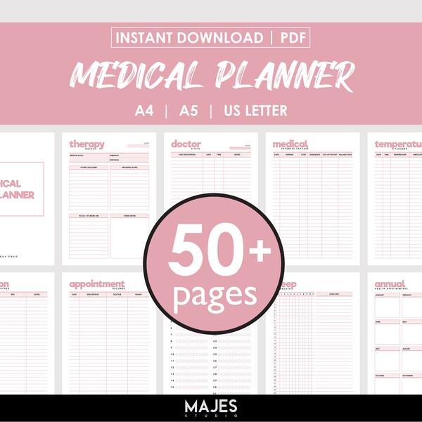 Medical Planner - Etsy