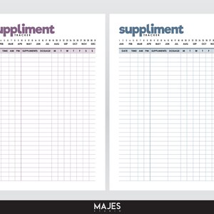 Supplement Tracker, Vitamin Tracker, Fitness Tracker, Vitamin Reminder ...