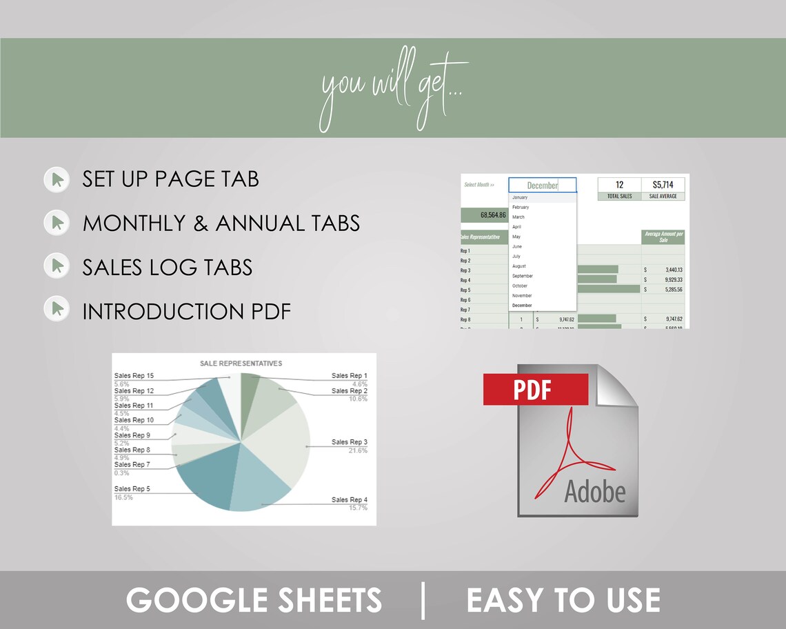 Salesperson Tracker Sales Rep Tracker Sales Rep Template - Etsy