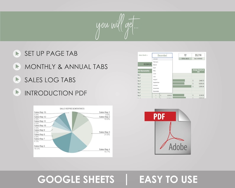 Salesperson Tracker Sales Rep Tracker Sales Rep Template - Etsy