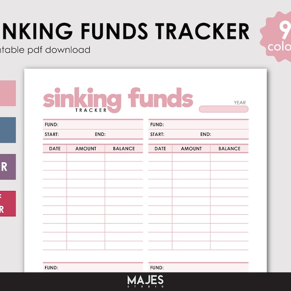 Sinking Funds Tracker - Etsy