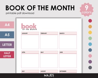 2023 Book Tracker Printable - Etsy