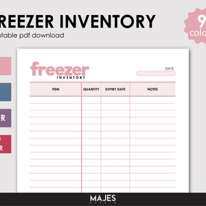 Freezer Tracker, Fridge Tracker, Spice Tracker, Food Inventory, Kitchen ...