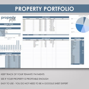 Landlord Management Tracker: Google Sheet Template | Property & Tenant ...