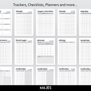 Med Planner Pdf, Medical Organizer, Health Tracker, Doctor's Planner ...
