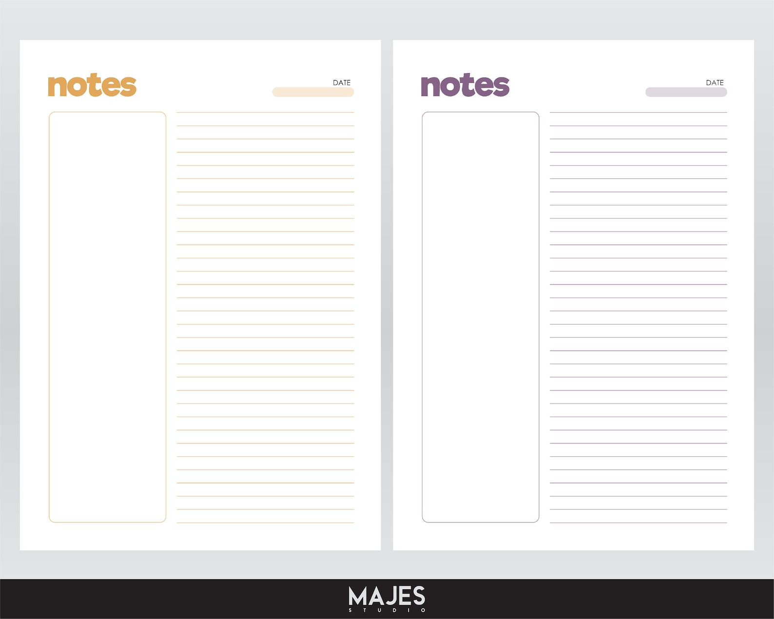 Notes Page Printable Lined Notes Writing Paper Note - Etsy