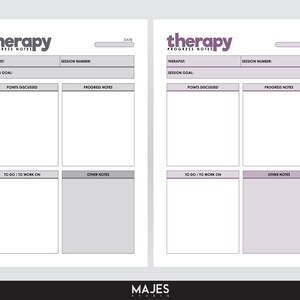 Therapy Progress, Therapy Notes, Printable Therapy, Mental Health ...