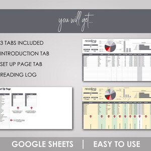 Book Reading Tracker: Google Sheet Book Log | Digital Bookshelf ...