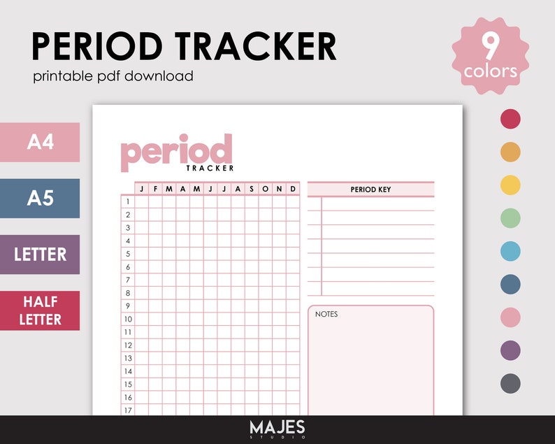 Printable Period Tracker, Self-care Planner (digital Download) - Etsy