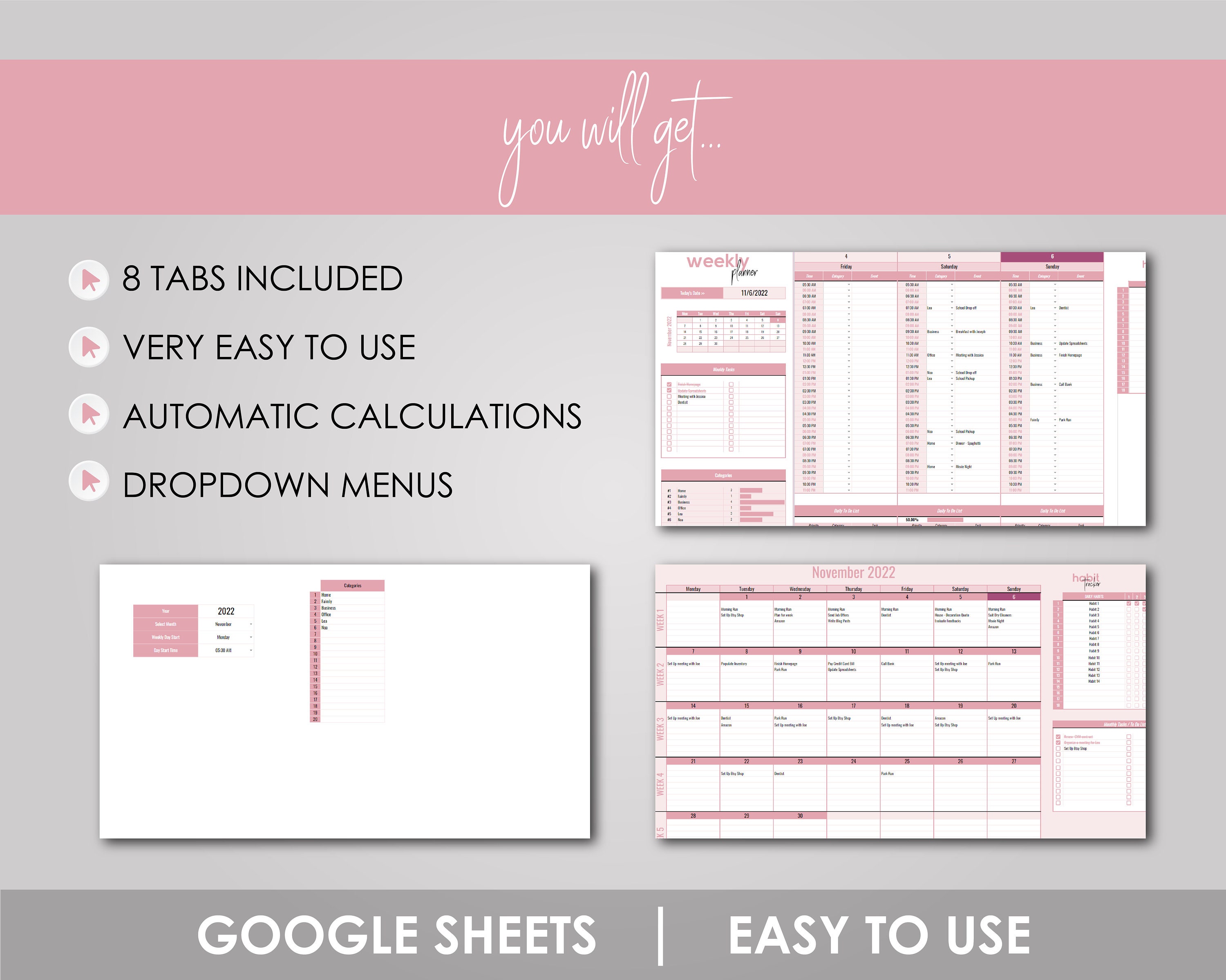 To Do List, to Do Tracker, Task Tracker, Daily Work Planner, to Do ...
