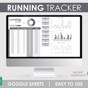 Running Tracker Sheet: Google Sheet Running Mileage Log | Pace ...