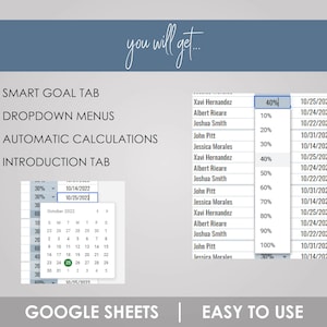 Smart Goal Analysis, Smart Goal Templates, Digital Smart Goal, Minimal ...