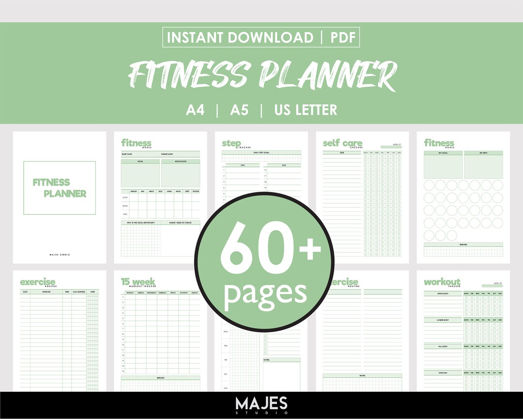 Fitness Tracker, Workout Planner, Exercise Log, Health Journal ...