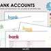 Bank Account Tracker Account Tracker Credit Card Tracker - Etsy