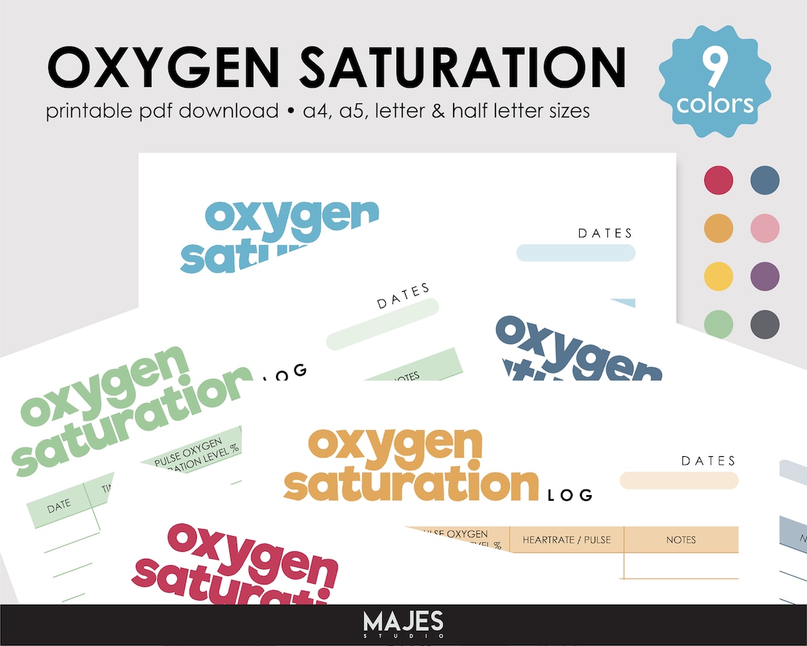 Oxygen Saturation Oximeter Reading Special Needs Chronic - Etsy