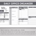 Daily Work Planner, Office Planner, Work to Do Checklist, Employee ...