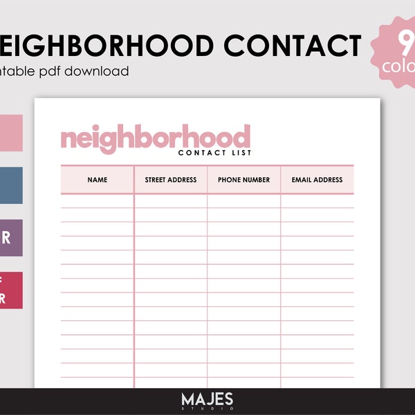 Family Address List - Etsy