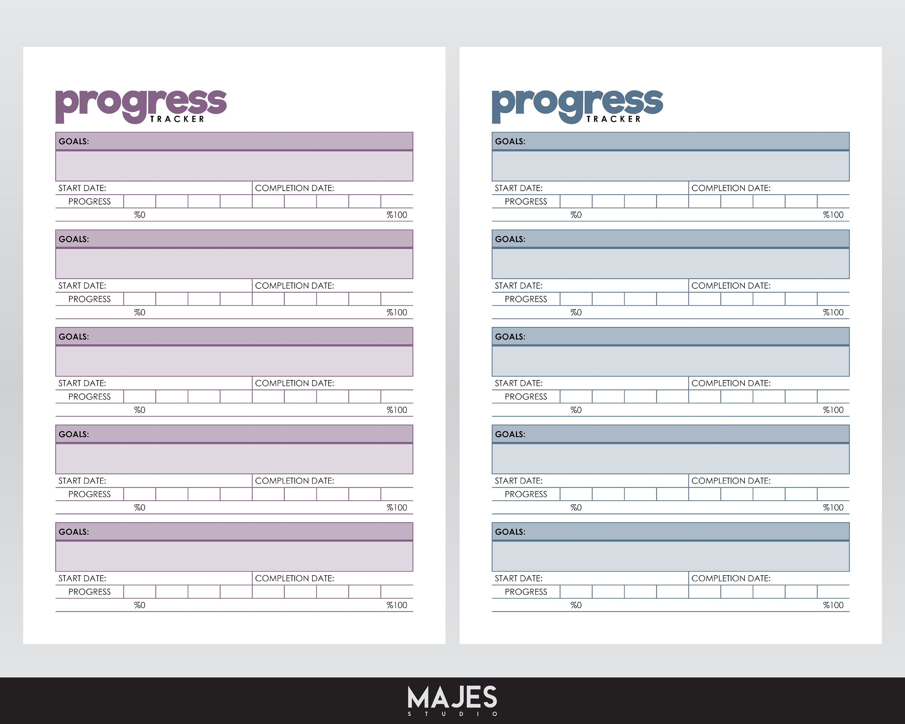 Progress Tracker Printable, Goals, Weight Loss (digital Download) - Etsy