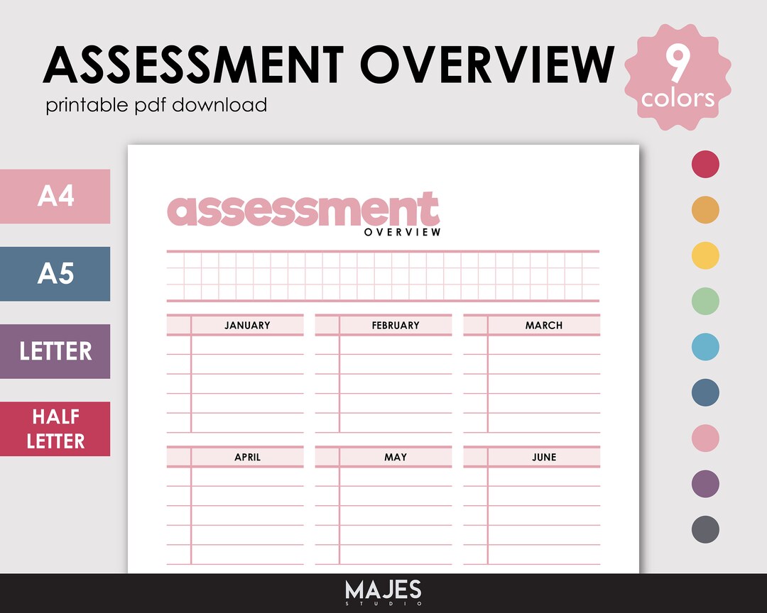 Assessment Overview, Assignment Breakdown, Exam Tracker, Preparation ...