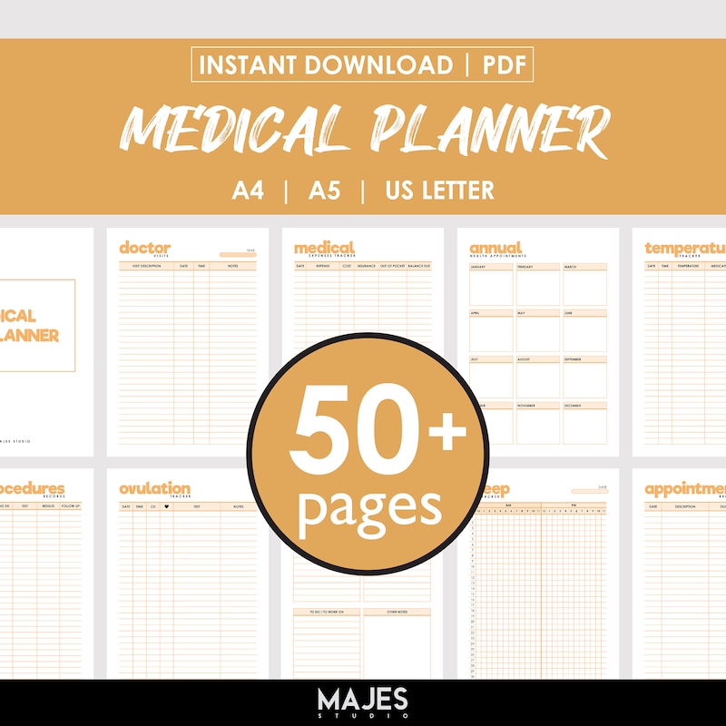 Medical Planner - Etsy