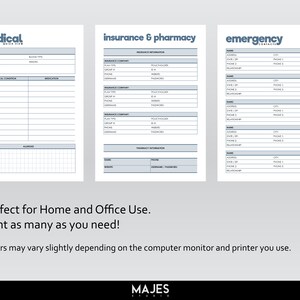 Health Organizer, Medical Tracker, Doctor Planner, Healthcare Log ...