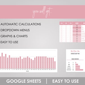 Sleep Tracker, Google Sheets, Digital Download, Digital Tracker, Habit ...
