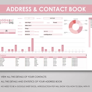 Contact List Planner, Client List Planner, Email List Planner, Address ...