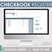 Digital Checkbook, Checkbook Register, Check Register, Transaction ...