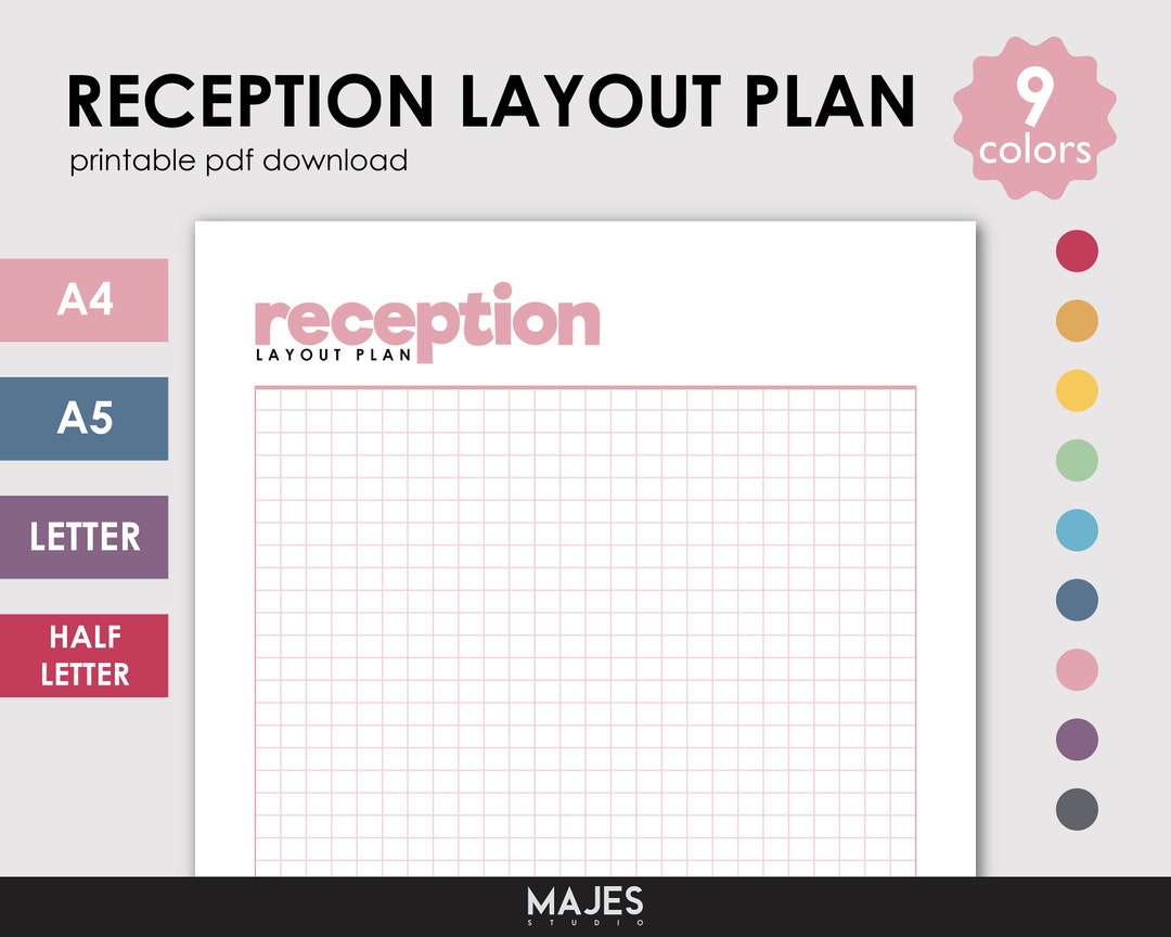 Reception PDF Template, Wedding Planner PDF, Reception Organizer, Event ...