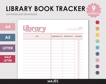 Library Due Date Printable - Etsy