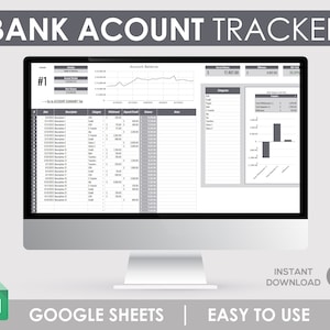 Finance Spreadsheet: Bank Account Log , Budget Tracker in Google Sheet ...