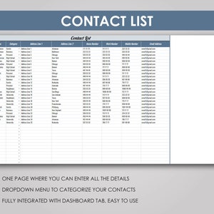 Address Book, Contact Book, Directory Template, Directory Book, Client Tracker, Client Record ...