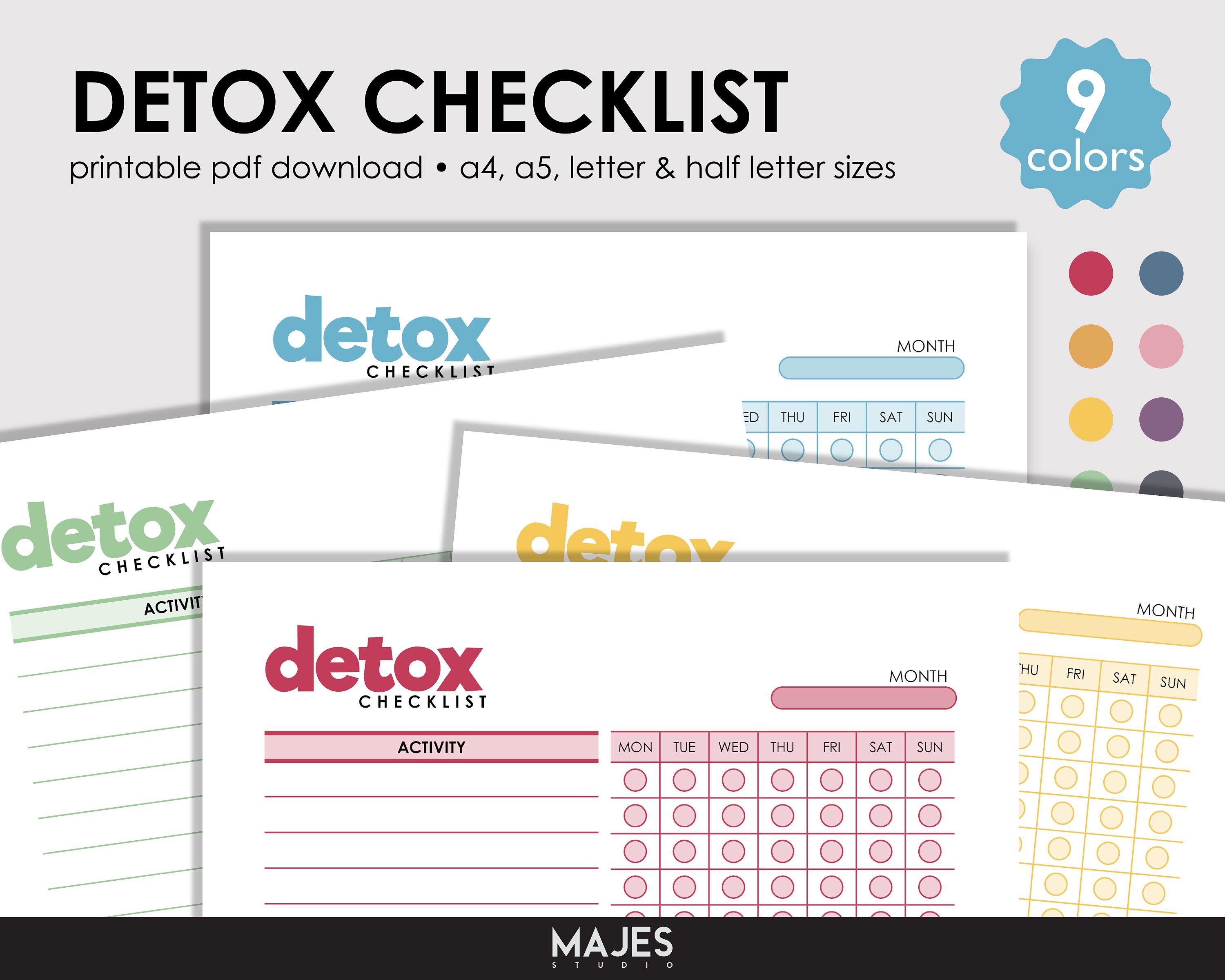 Detox Checklist Digital Detox Diary Digital Detox Journ - Etsy