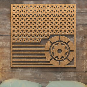 Geometric Wood Wall Art, Wood Wall Art, Reclaimed Wood Wall Art, Wood ...