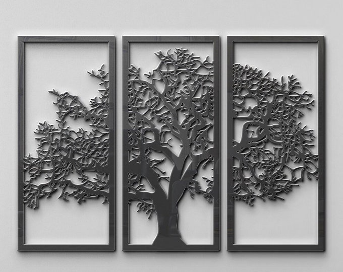 Tree Branch Laser Cut Svg Dxf Files Wall Sticker Engraving Decal ...