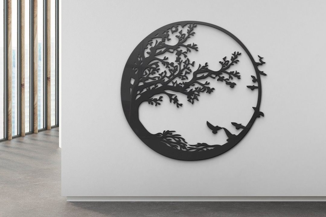 Tree Branches Dxf, Autumn Tree Svg, Tree of Life Interior Decor, Svg ...