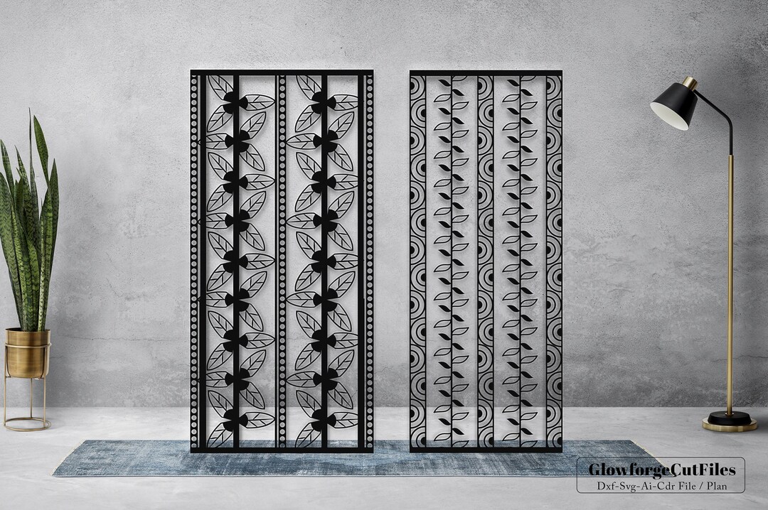 Ornamental Art Panels. Pattern Decorative Panels Dxf, Cdr. Interior ...