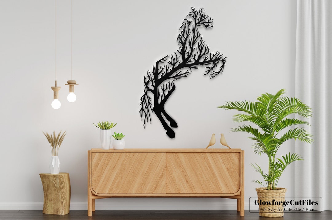 Instant Download / Horse Svg, Horse Branches Cute, Silhouette Animal ...