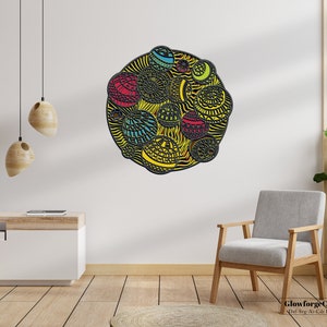Round Mandala Svg, Dxf -spherical Shaped 3d Mandala, Multilayer Wall ...