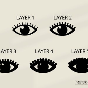 3D Eye SVG DXF 5 Layer - EYE Svg 3D Mandala Svg - Layered Mandala Svg ...