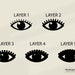 3D Eye SVG DXF 5 Layer - EYE Svg 3D Mandala Svg - Layered Mandala Svg ...