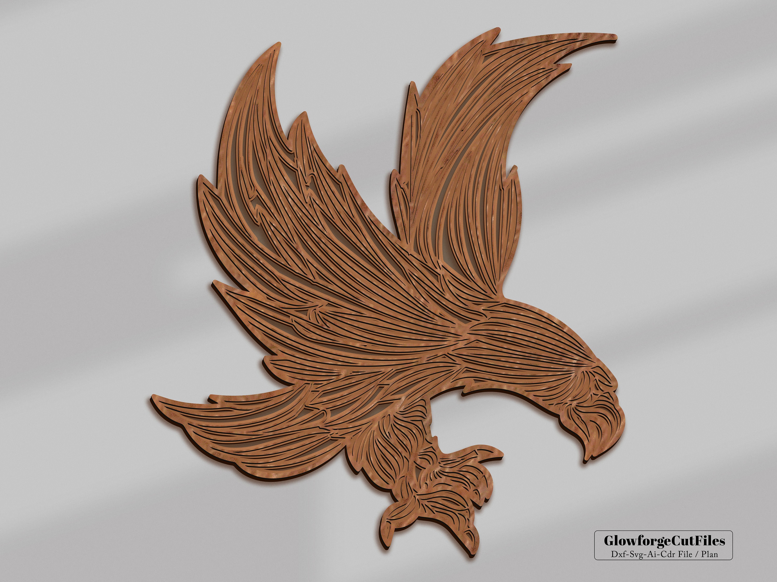 Eagle Multilayer SVG/ Eagle Cut File/ 3D Layer/ Plywood Cutting/ Paper ...