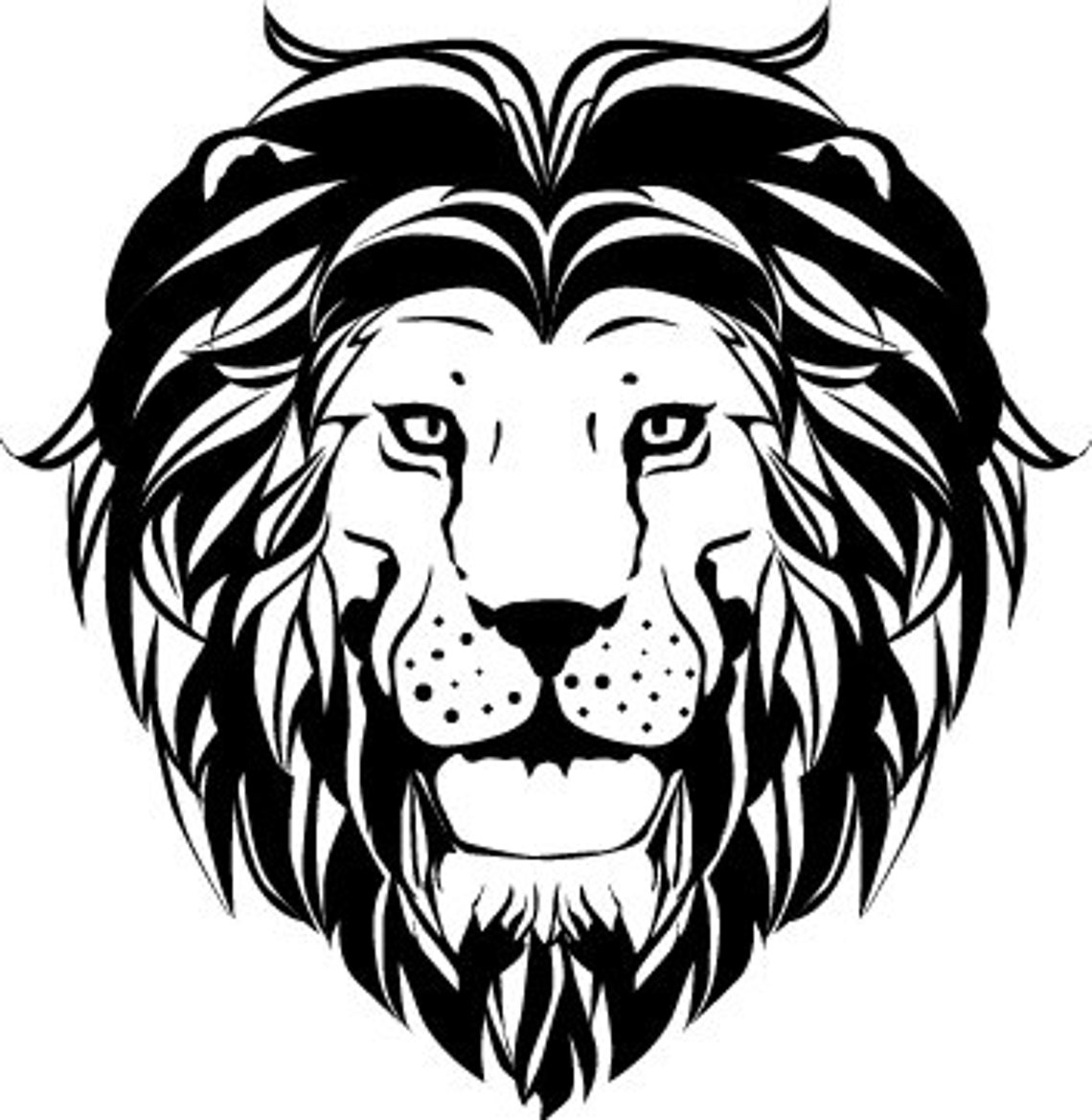 Lion Head, Laser Cut File, Lion Dxf File, SVG Ai EPS Dxf Laser Cut Wall ...