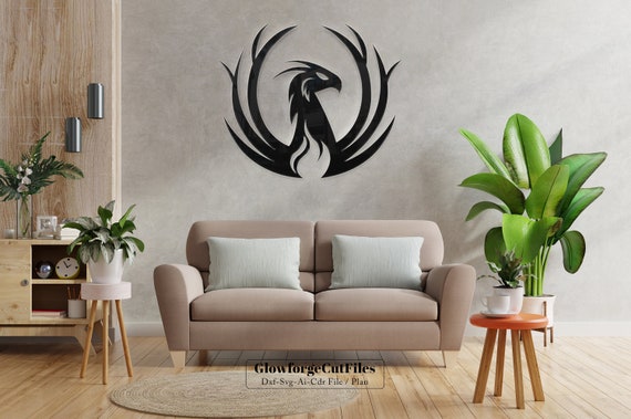 Dragon Dxf File. Wall Decoration Svg File. Laser Cut Files. - Etsy