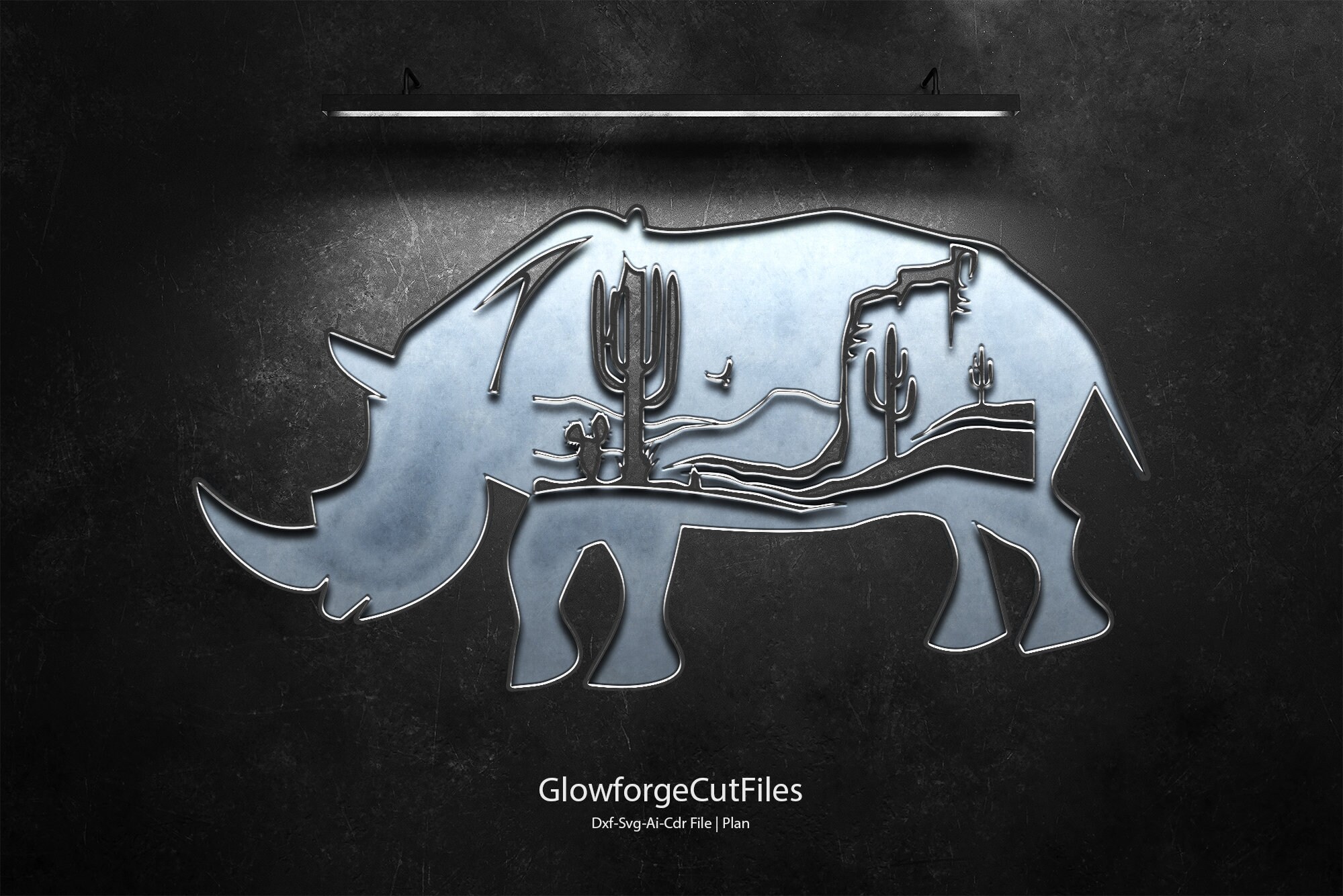 Rhino DXF File. Wall Decoration SVG File. Laser Cut Files - Etsy