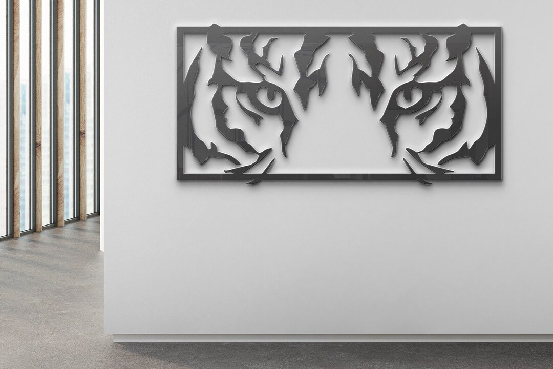 Tiger Wall Art Svg,dxf, EPS,AI and PDF Files.plasma Cut File,wall Art ...